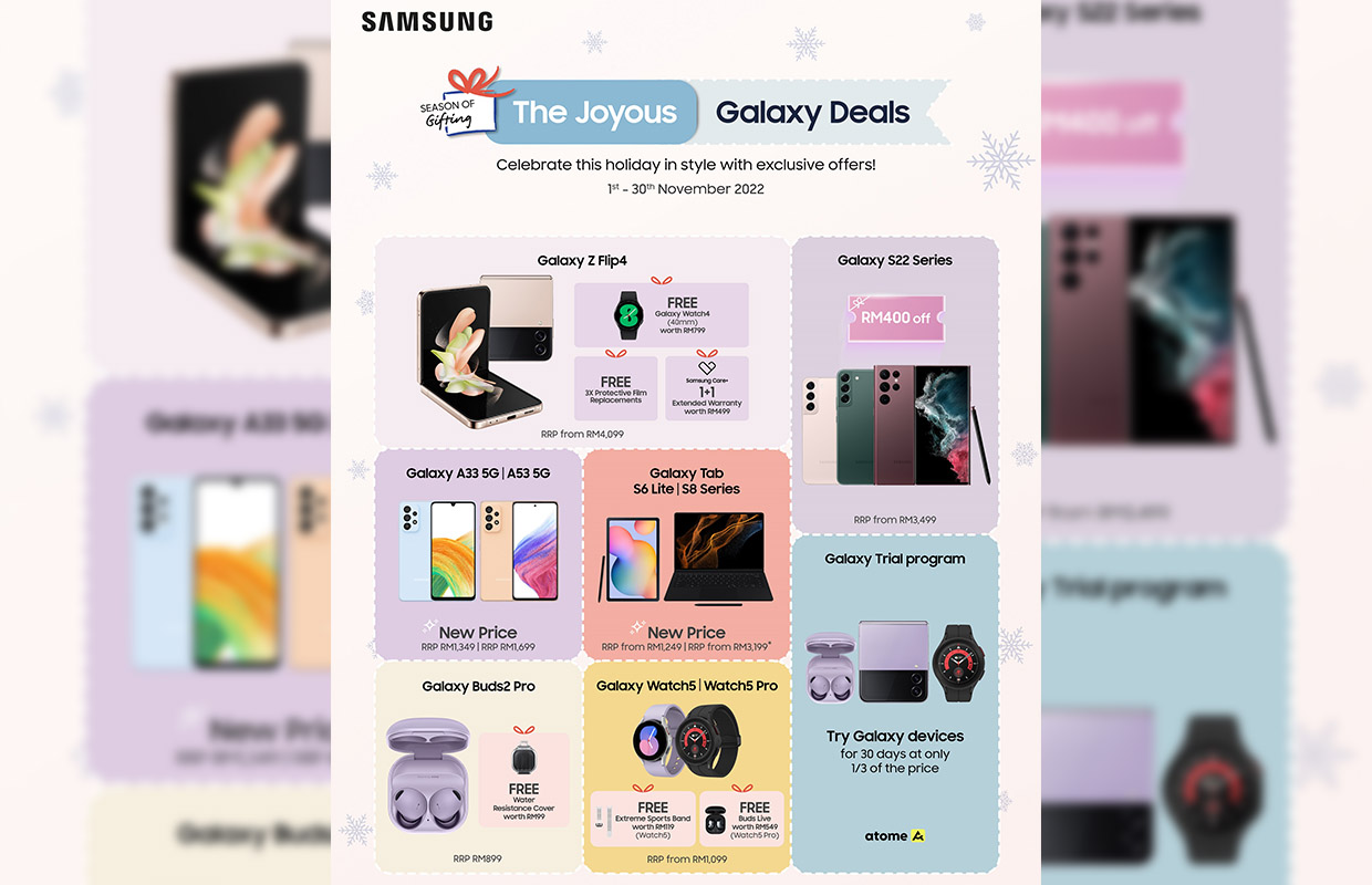 Enjoy a bunch of freebies and instant rebates during the Samsung Joyous ...