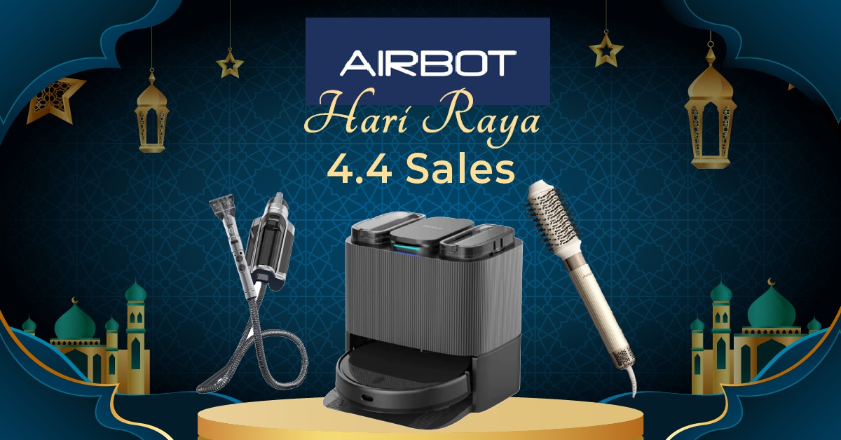 Up to 60% discount can be found in Airbot's 4.4 Hari Raya sale campaign