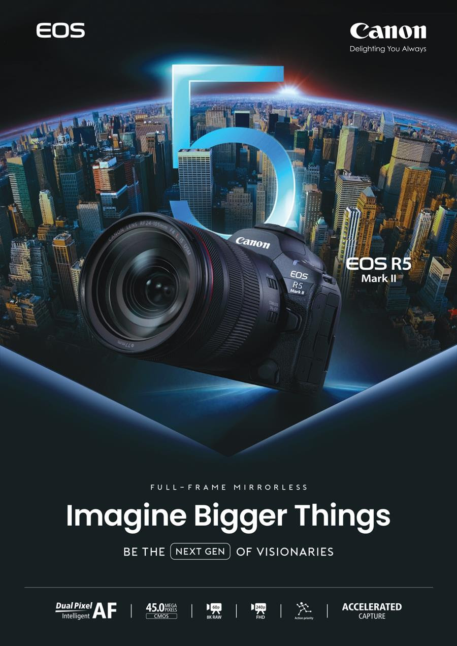 Latest Canon EOS R5 Mark II full-frame mirrorless camera announced