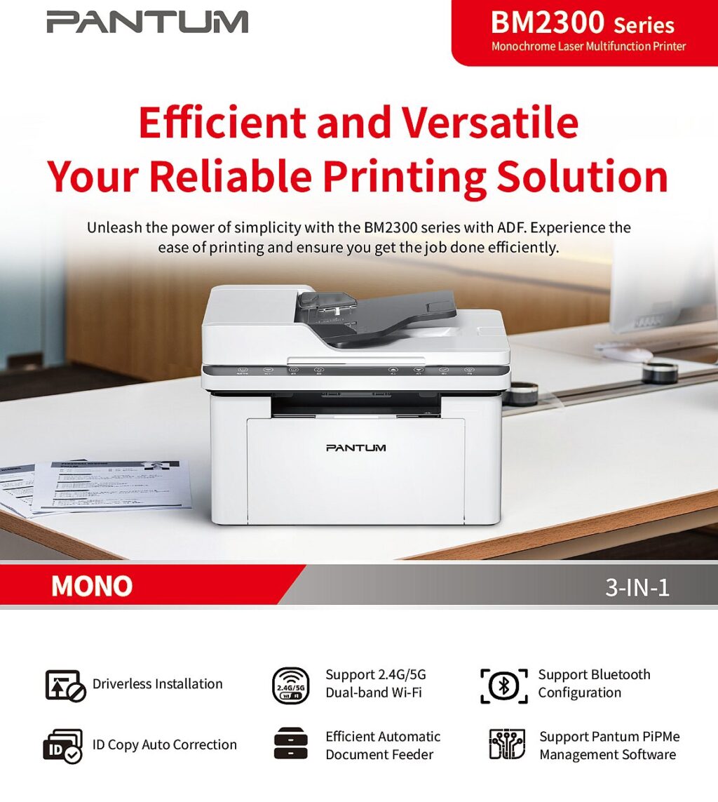 Pantum Unveils Fast and Efficient A4 Laser Printers for Home and Business